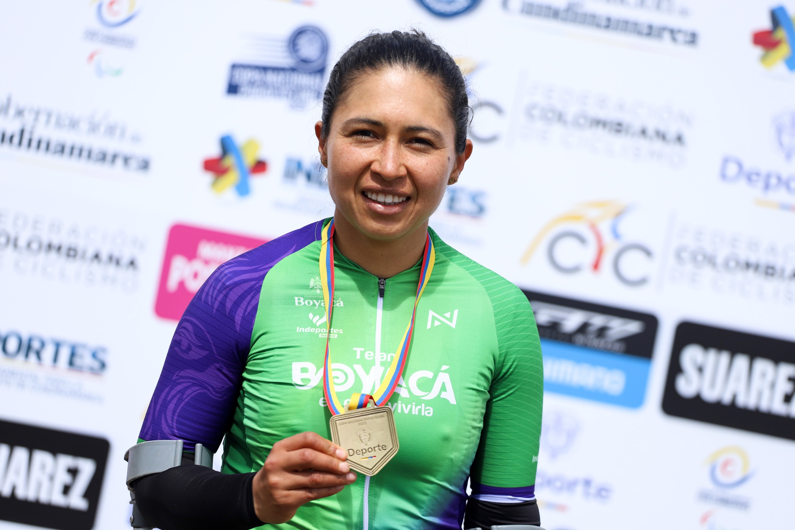 La ciclista Carolina Munévar ganó la prueba de ruta y la CRI en la Copa Nacional de Paracycling ...